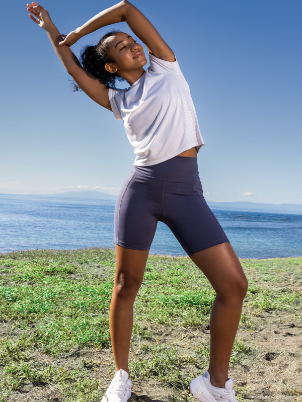 女裝 柔軟緊身單車褲(3分長)GA+X | UQ 搜尋