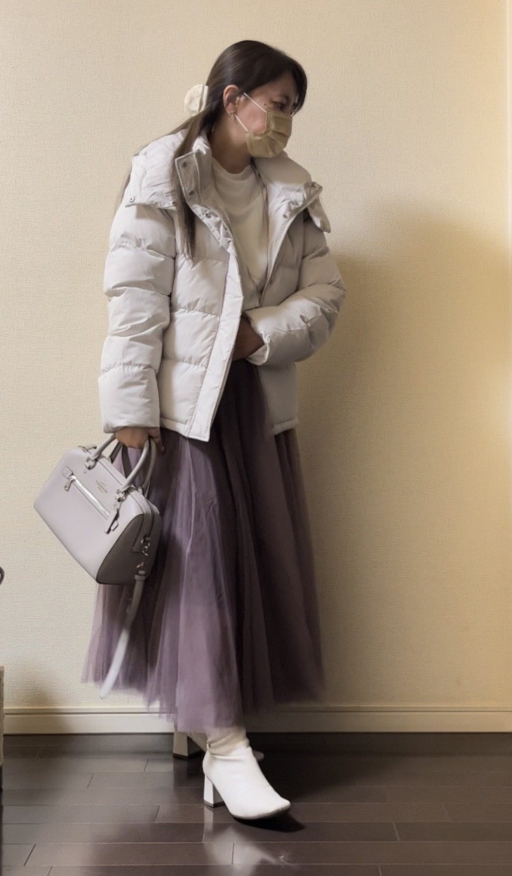 「2WAYヒートパデットブルゾン、コーデュロイフレアパンツRS(丈標準72～76cm)」の着用コーディネート| ジーユー