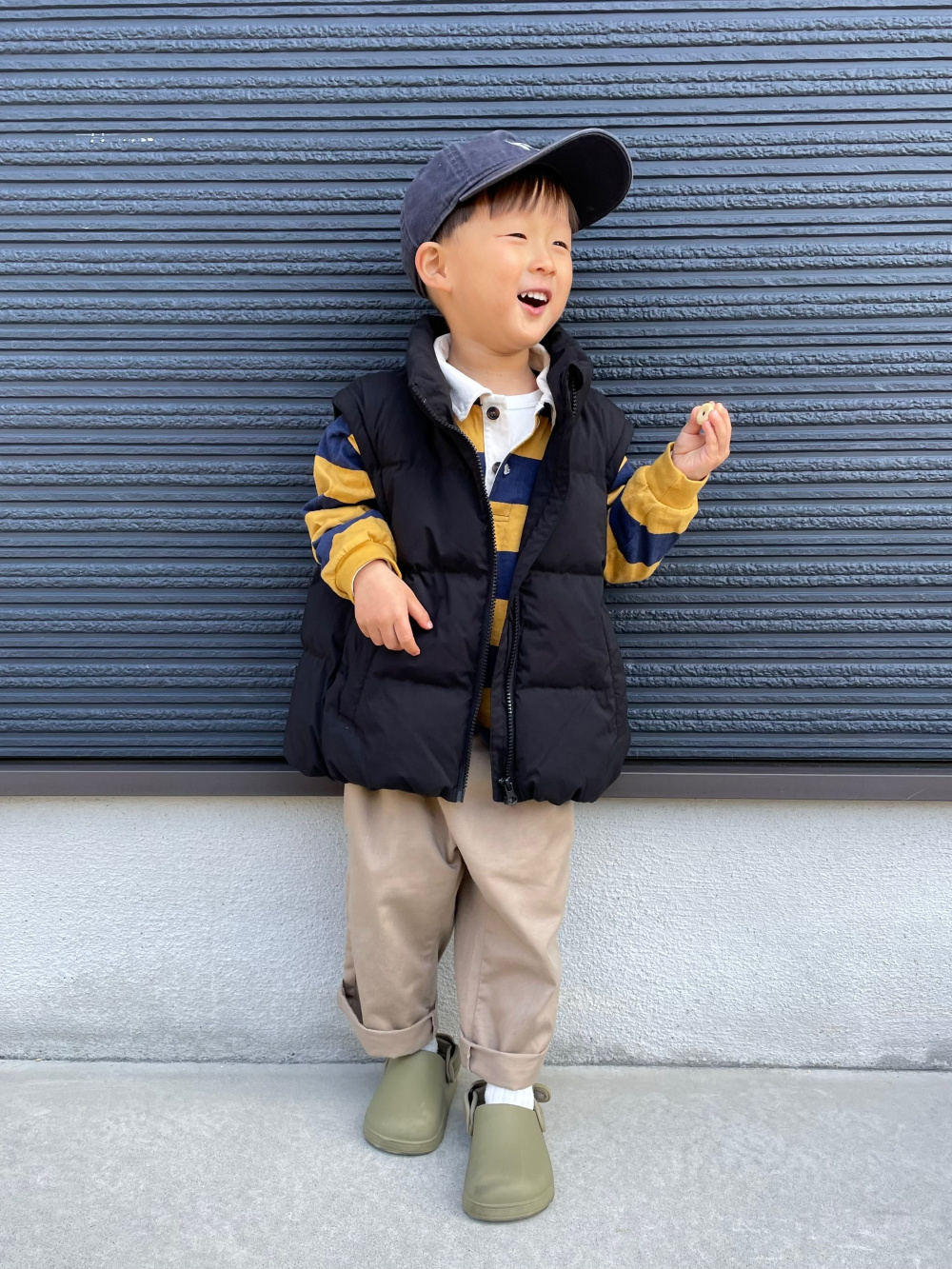KIDS(男女兼用)ヒートパデッド2WAYブルゾン」の着用 KIDS(男女兼用)ヒートパデッド2WAYブルゾン」の着用
