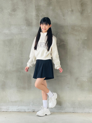 GU公式 | GIRLSヘビーウェイトスウェットクロップドハーフジップ GU公式 | GIRLSヘビーウェイトスウェットクロップドハーフジップ