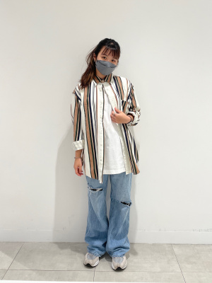 GU公式 | ハイウエストセミワイドジーンズ(クラッシュ) GU公式 | ハイウエストセミワイドジーンズ(クラッシュ)