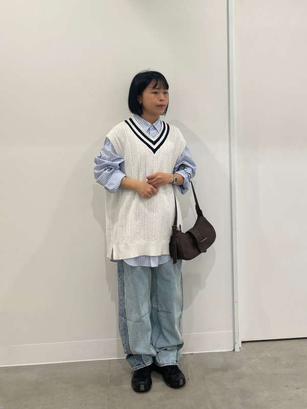 GU公式 | ウォッシャブルチルデンニットベスト+EC