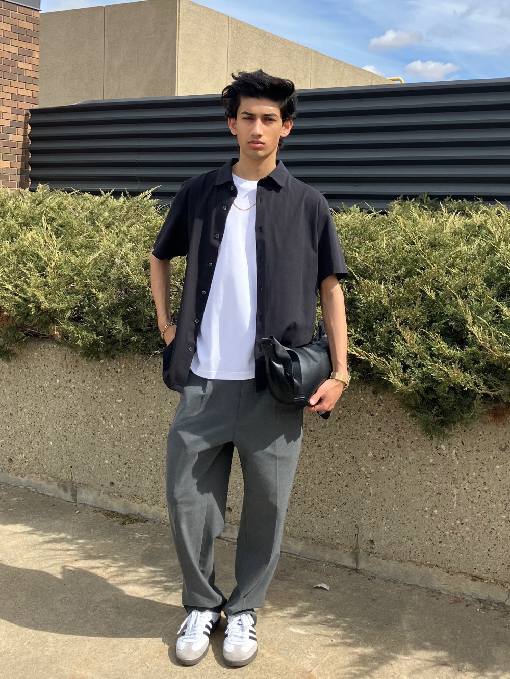 Check styling ideas for「AIRism COTTON FULL OPEN SHORT SLEEVE POLO SHIRT ...