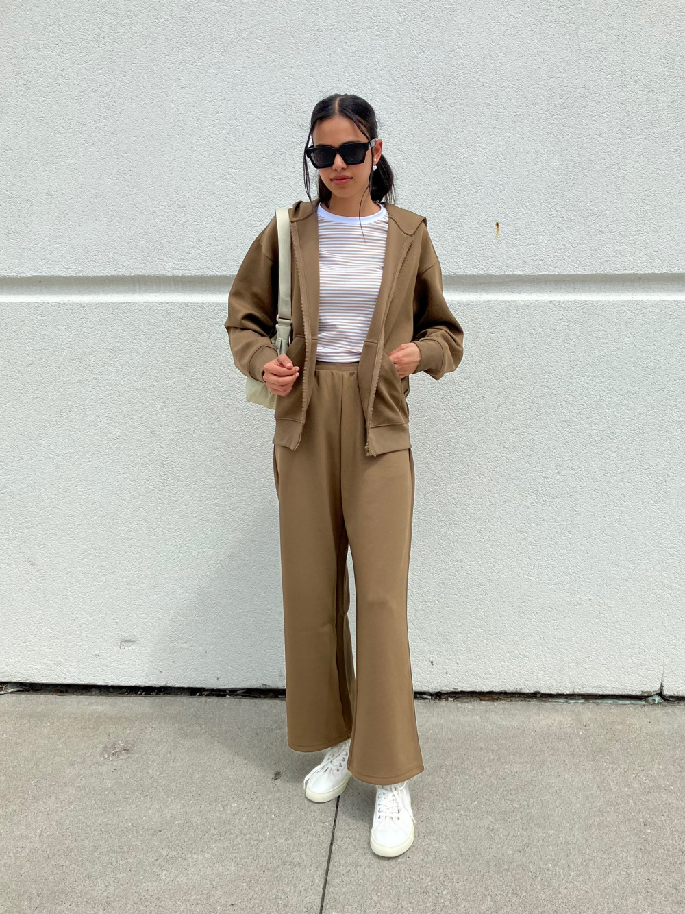 Check styling ideas for「Linen Blend Camisole Dress、Round Mini Shoulder ...