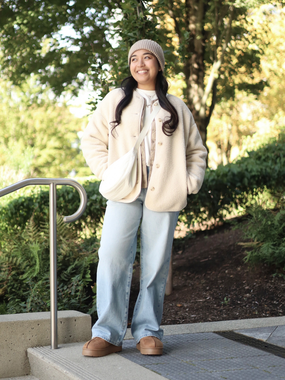 Check styling ideas for「Linen Blend Camisole Dress、Round Mini Shoulder ...