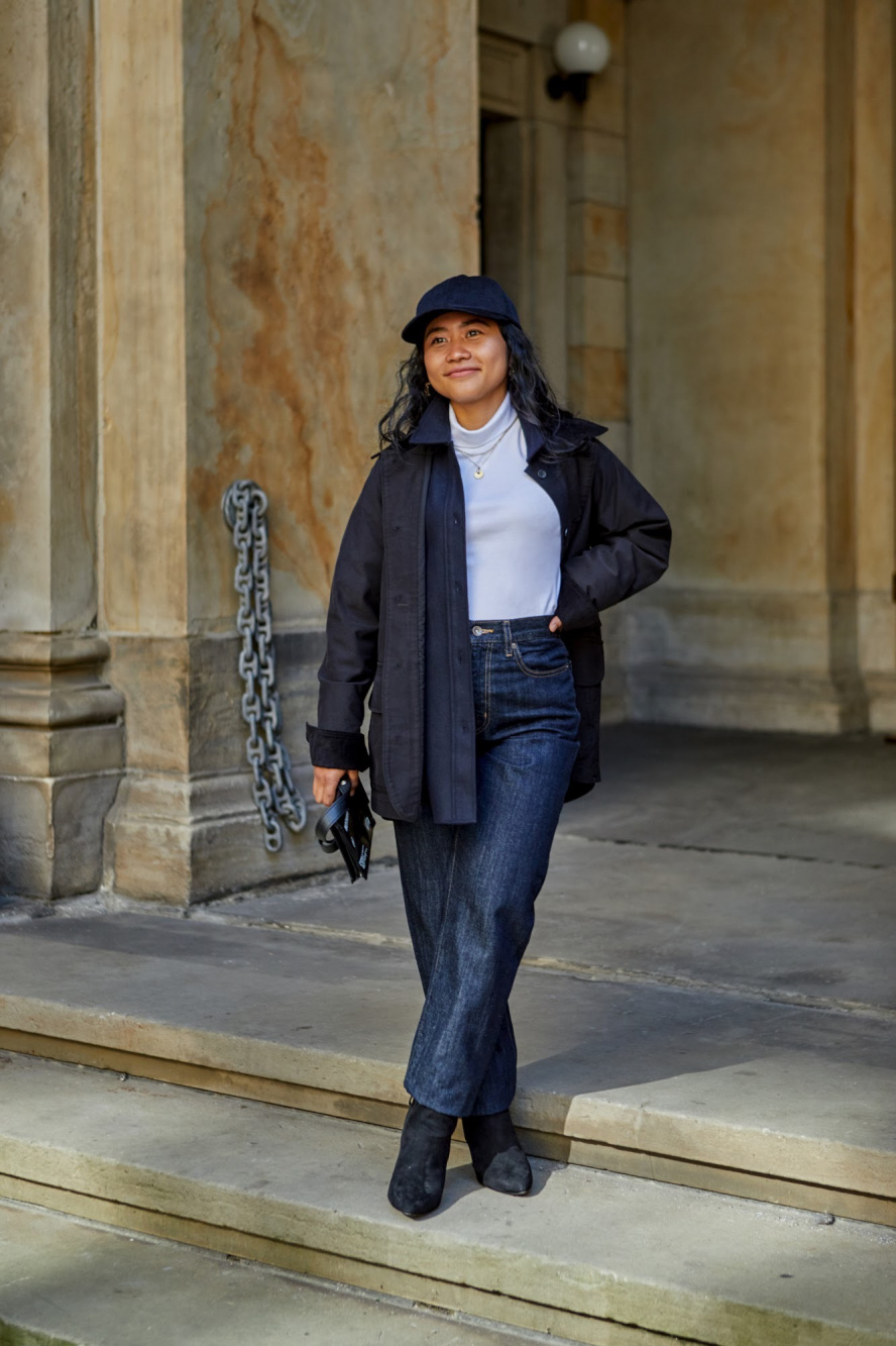 Check styling ideas for「Trench Coat、Peg Top High-Rise Jeans」| UNIQLO US