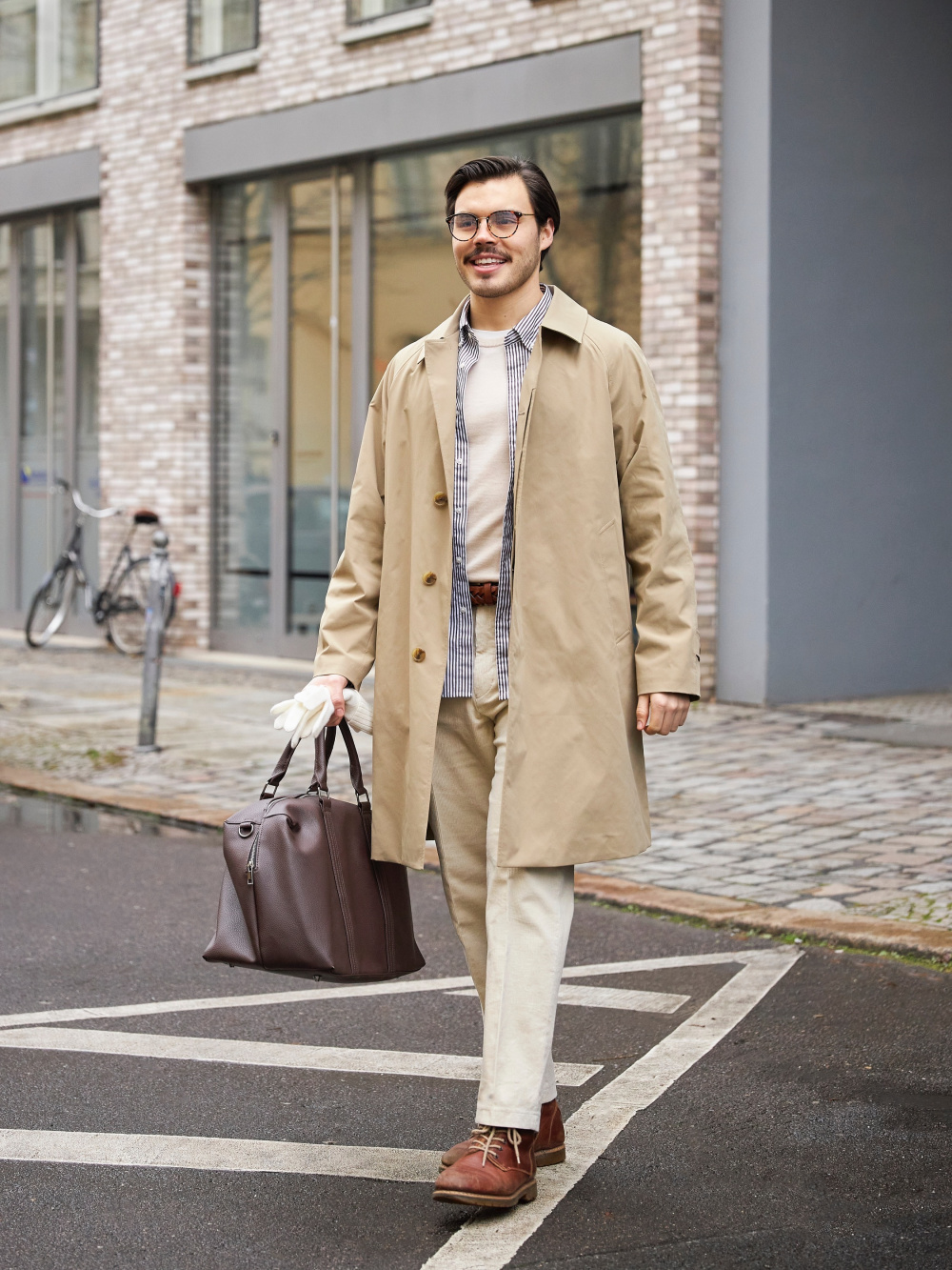 Check styling ideas for「Two-Way Single Breasted Coat、100% Merino ...