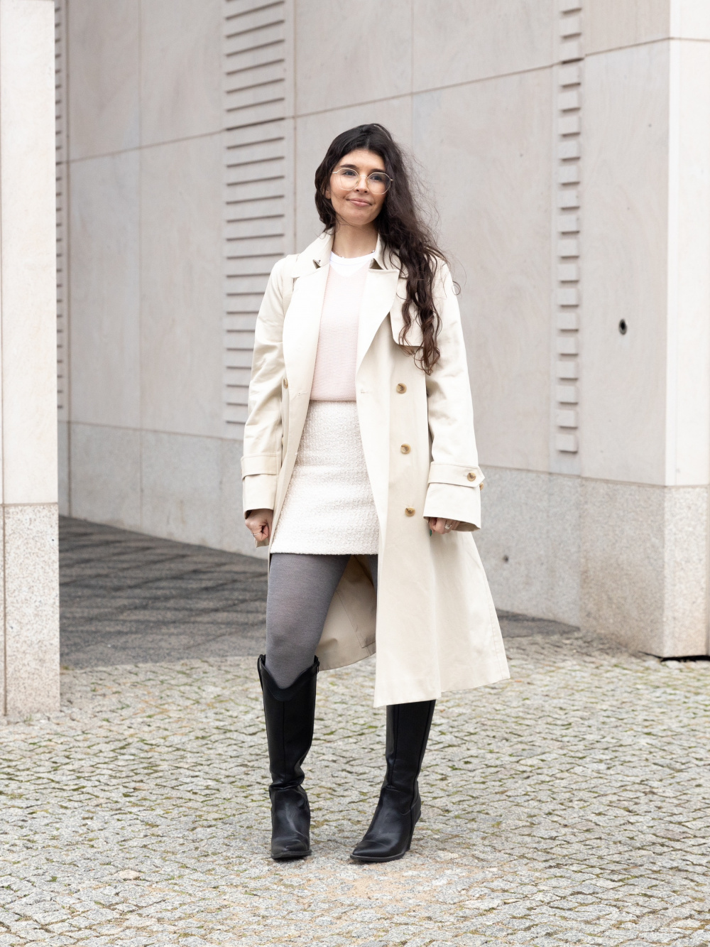 Check styling ideas for「Trench Coat、Soft Ribbed T-Shirt (Long Sleeve ...
