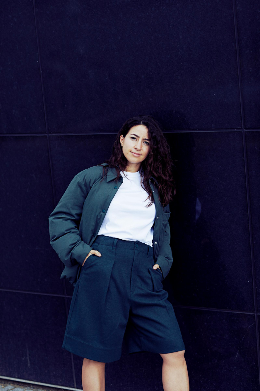 Check styling ideas for「Crew Neck T-Shirt、Crepe Jersey Crew Neck French ...