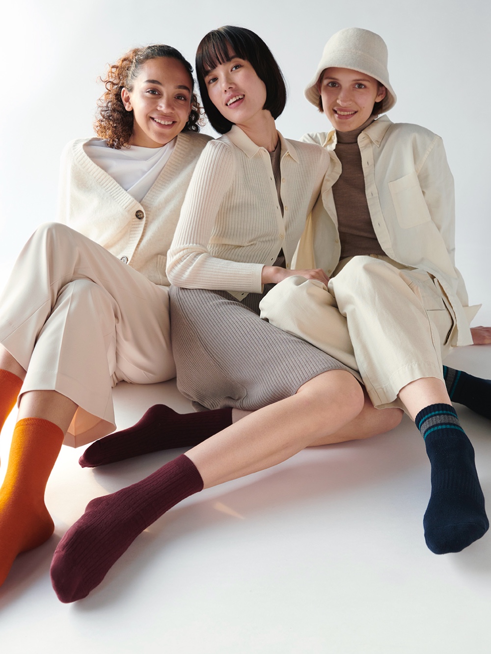 Shop looks for「Souffle Yarn Long Sleeve Short Cardigan、Pleated Wide ...