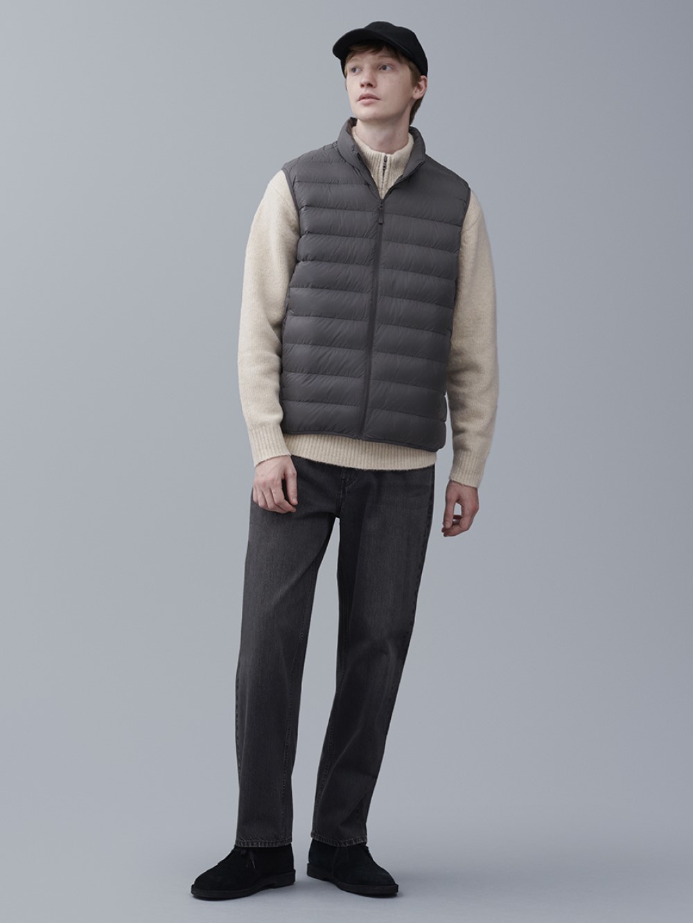 Shop looks for「Souffle Yarn Long Sleeve Half-Zip Sweater、Cap」| UNIQLO AU