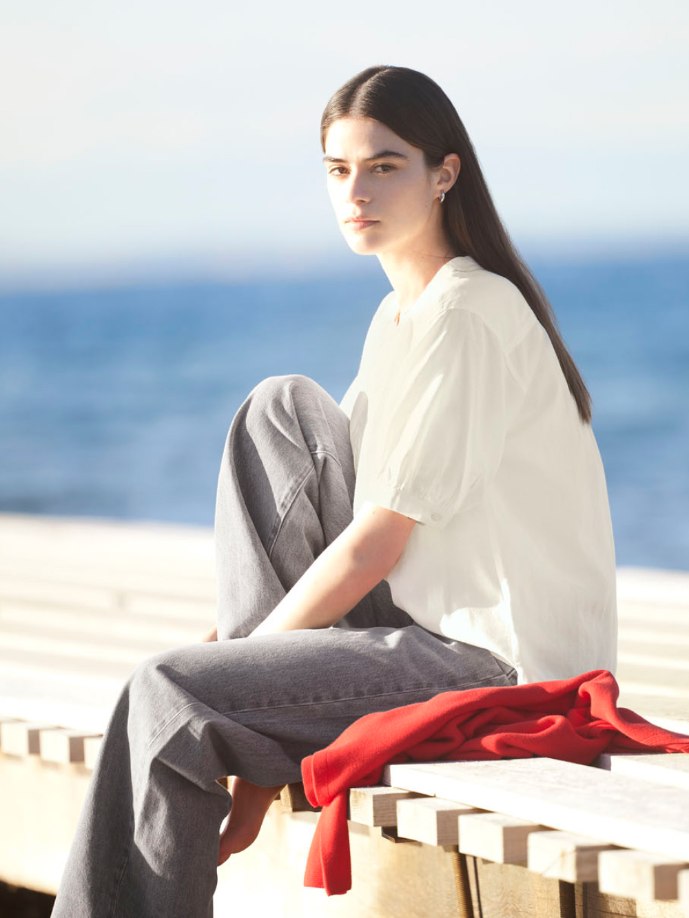 Styling ideas using 「LINEN BLEND VOLUME SHORT SLEEVE SHIRT」| UNIQLO ...
