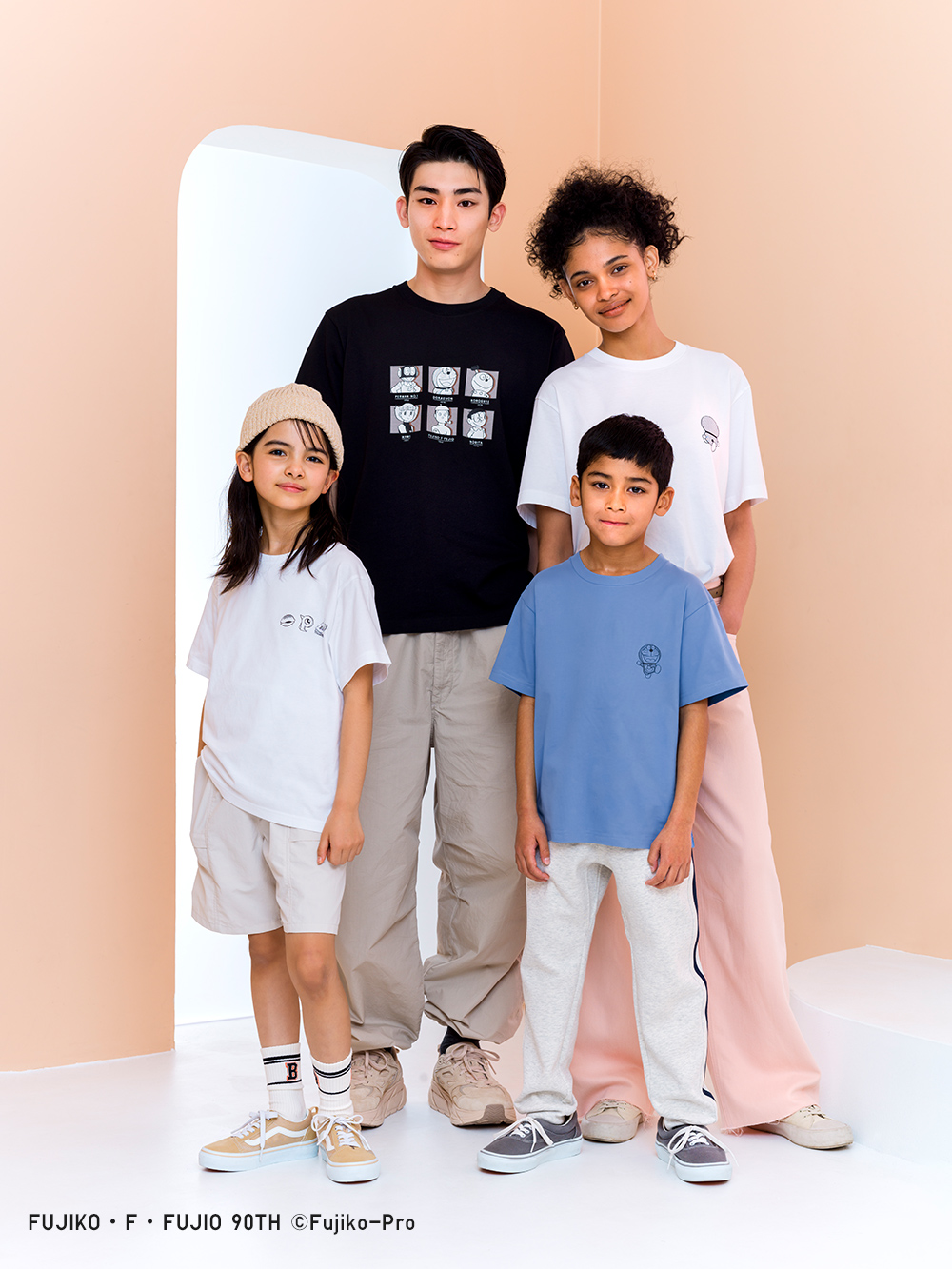 「藤子・F・不二雄 90th Anniversary UT、ギアショートパンツ/水陸両用」を使った着こなし| ユニクロ公式