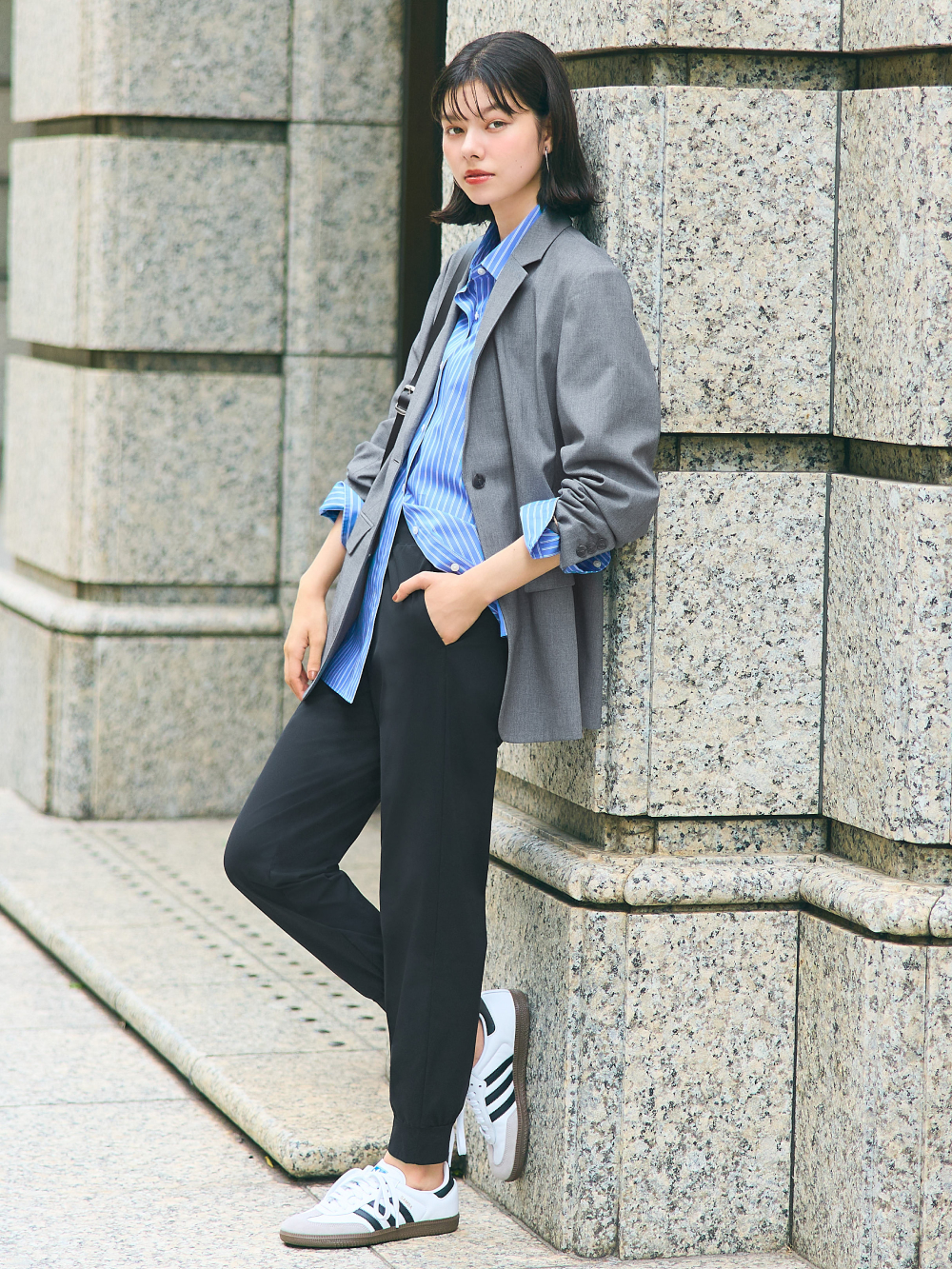 Dapatkan look produk「Jaket Tailored Fit Rileks (Set-Koordinasi)」| UNIQLO ID Dapatkan look produk「Jaket Tailored Fit Rileks (Set-Koordinasi)」| UNIQLO ID