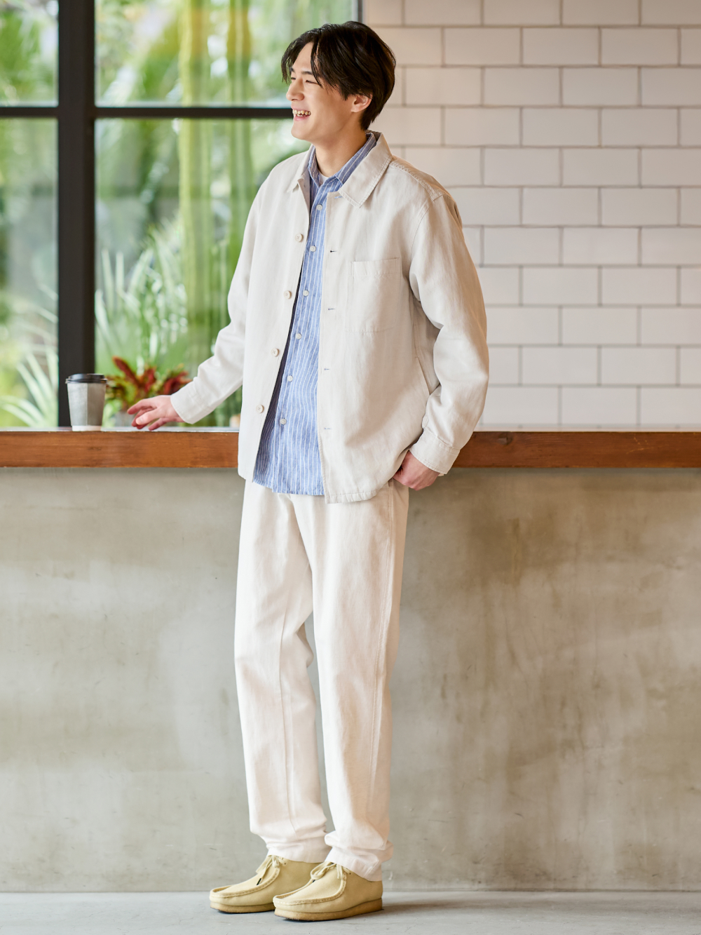 Shop looks for「Linen Blend Relaxed Pants、Premium Linen Long Sleeve ...