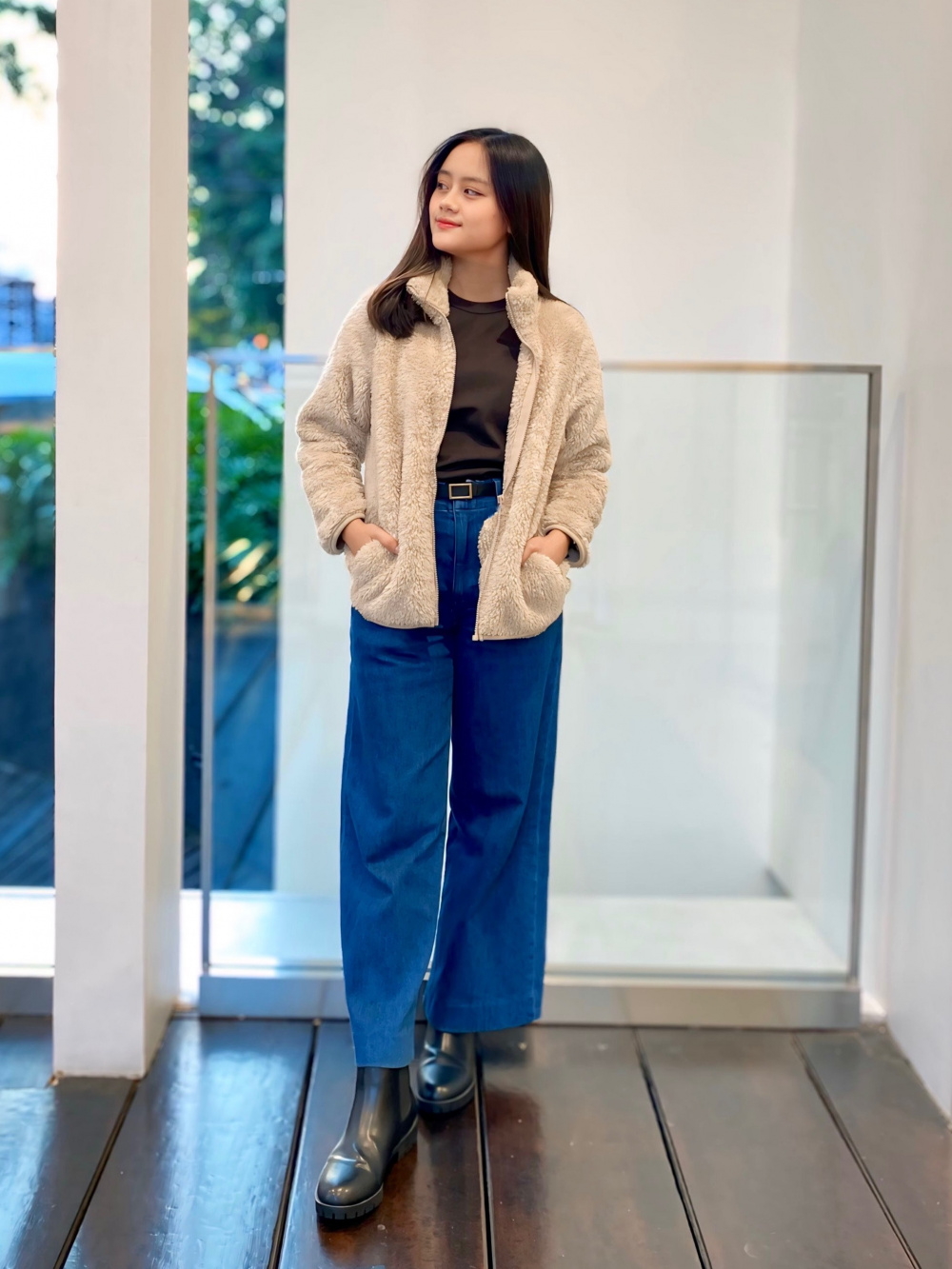 Check styling ideas for「Fluffy Yarn Fleece Full-Zip Jacket」| UNIQLO PH