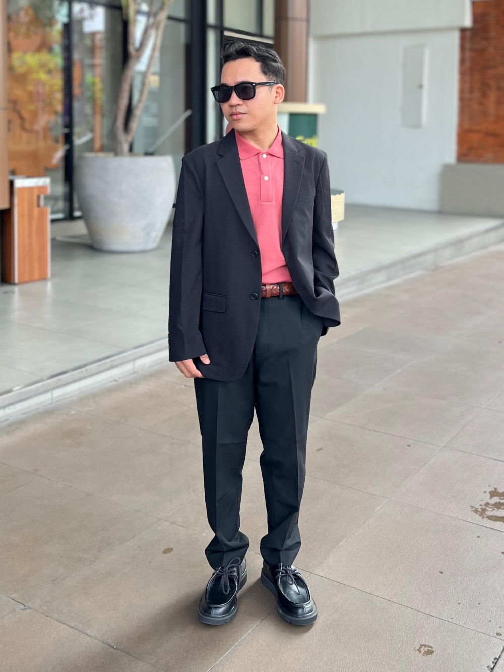 Check styling ideas for「Sunglasses | Narrow Frame、Multi Pocket Shoulder ...