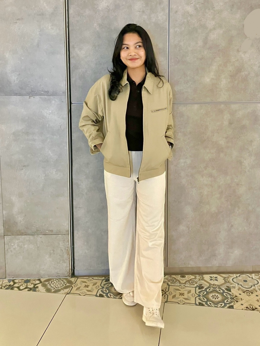 Check styling ideas for「Zip Up Blouson、Polo Short Sleeve Sweater ...