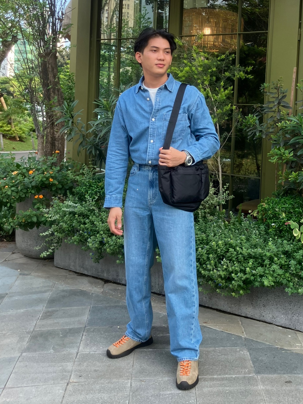 Check styling ideas for「Wide Straight Jeans (Regular Length)、Multi ...