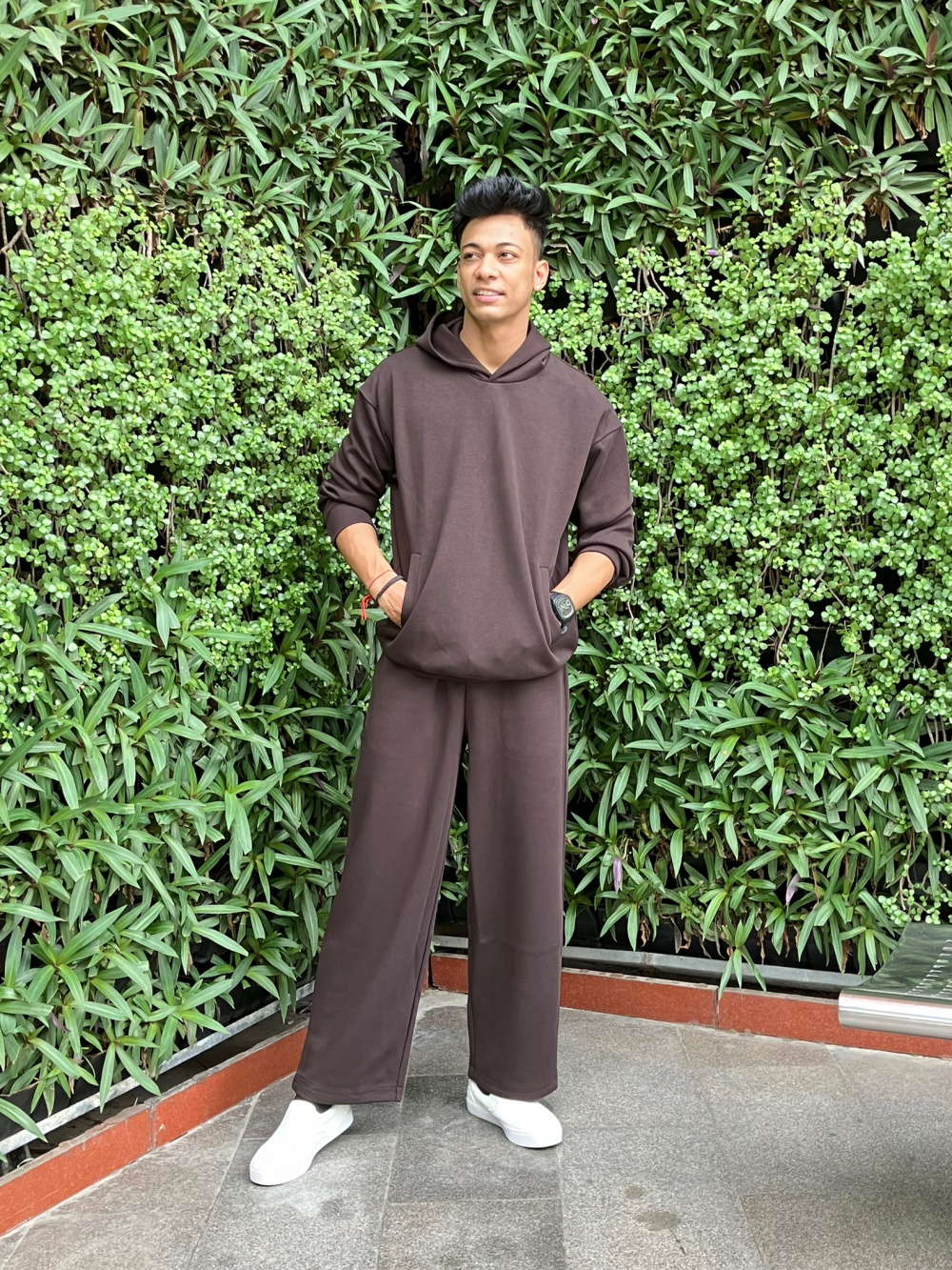 Check styling ideas for「Sweat Oversized Pullover Hoodie、Broadcloth ...