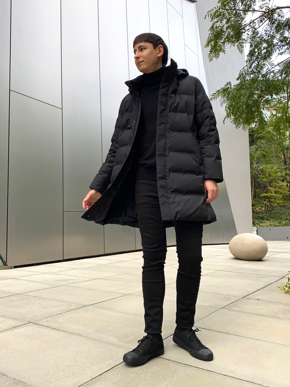 「カシミヤタートルネックセーター（長袖）、コンフォート2Bジャケット（ガンクラブチェック・袖丈着丈標準）セットアップ可能」の着用コーディネート ...