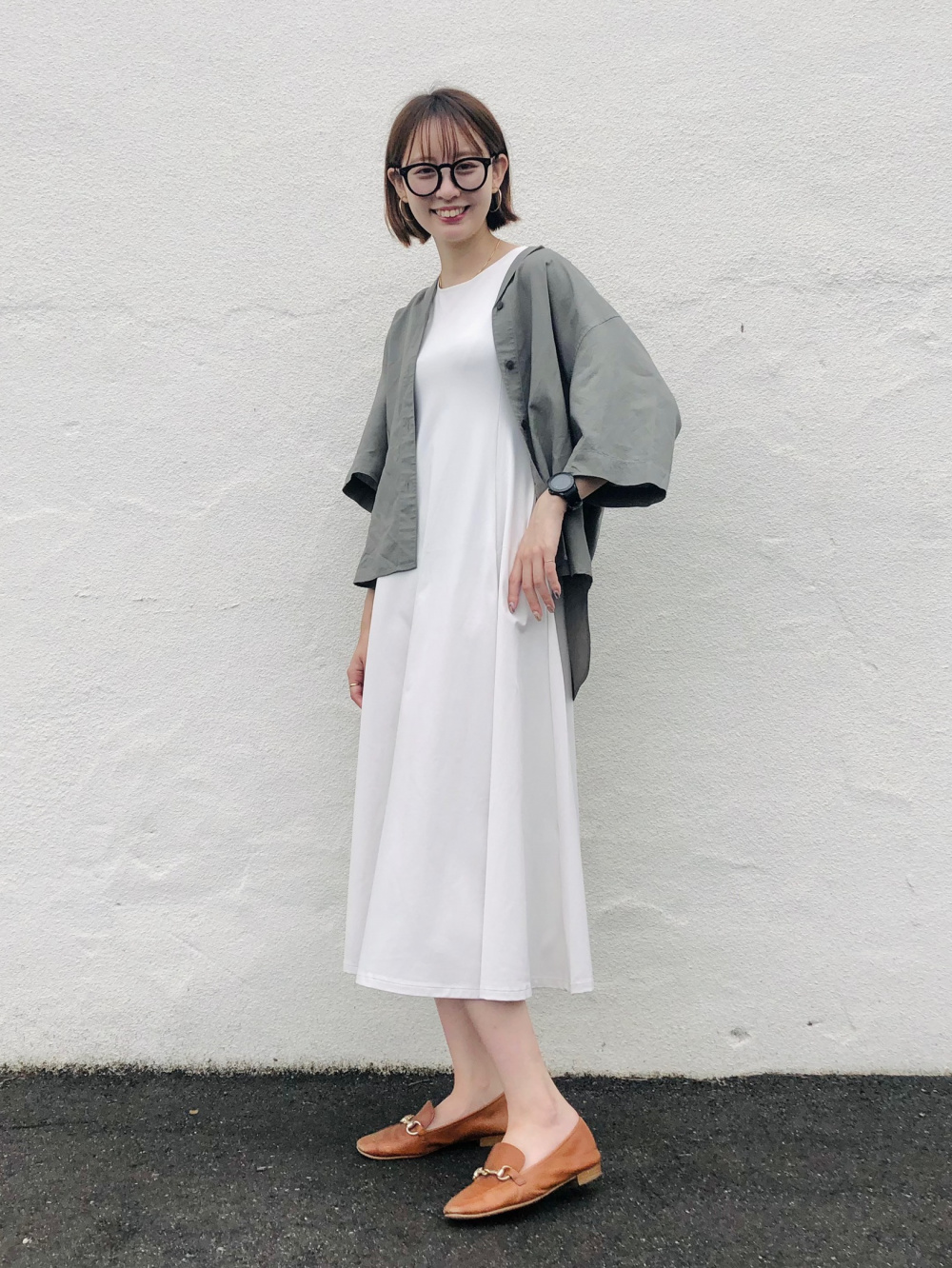 「ウルトラストレッチエアリズムワンピース（ノースリーブ・標準丈・112.5～123.5cm）、感動ジャケット セットアップ可能」の着用 ...