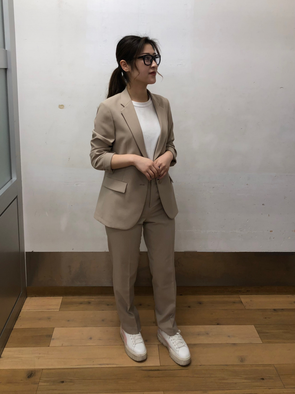 「ウルトラストレッチエアリズムワンピース（ノースリーブ・標準丈・112.5～123.5cm）、感動ジャケット セットアップ可能」の着用 ...