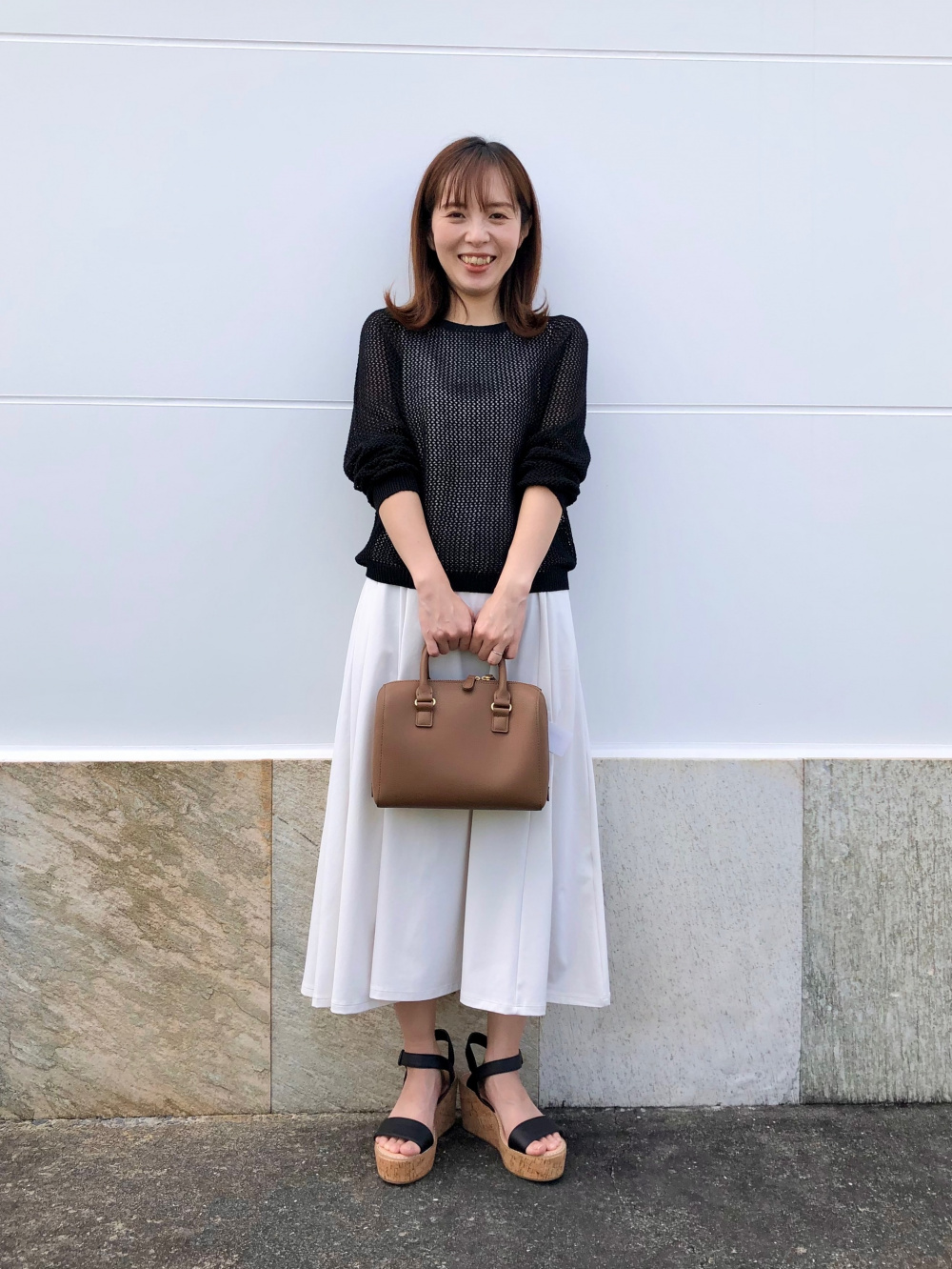 「ウルトラストレッチエアリズムワンピース（ノースリーブ・標準丈・112.5～123.5cm）、感動ジャケット セットアップ可能」を使ったコーディネート