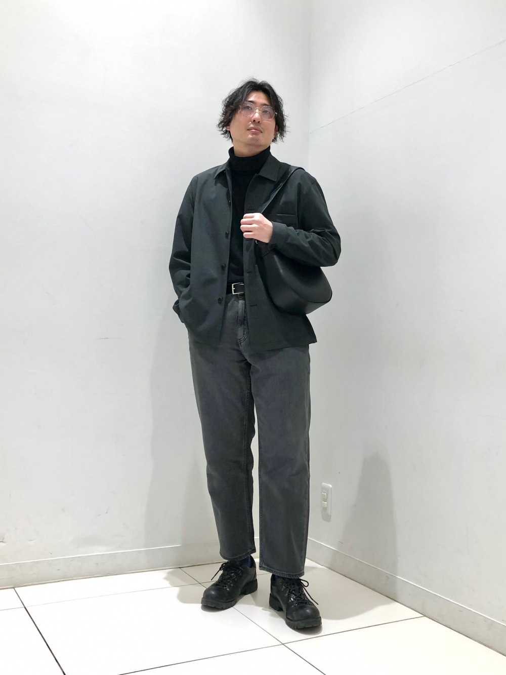 「ドライカノコポロシャツ（半袖）、感動パンツ2WAYストレッチ（コットンライク・丈73・76・85cm）セットアップ可能」の着用コーディネート| ユニクロ公式