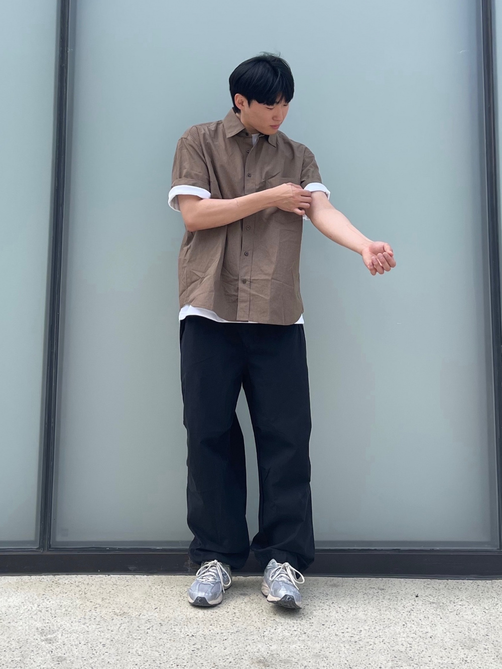 Check styling ideas for「Zip Up Blouson、Checked Half Sleeve Over Shirt ...