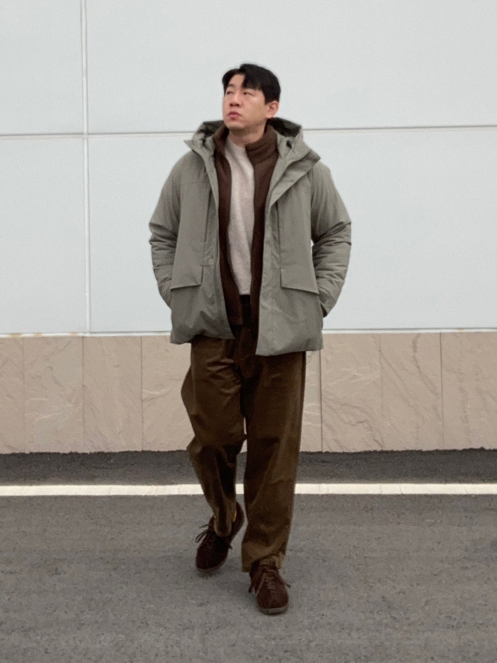 Check styling ideas for「Pile Lined Fleece Full-Zip Jacket、Souffle Yarn ...