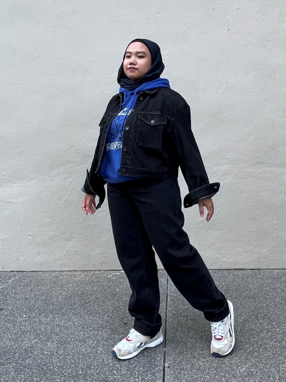 Check styling ideas for「Denim Cropped Jacket、UV Protection Twill Cap ...