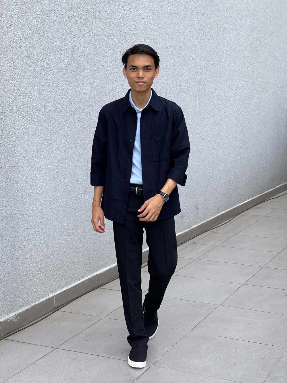 Check styling ideas for「AirSense Trousers 2WAY Stretch (Ultra Light ...