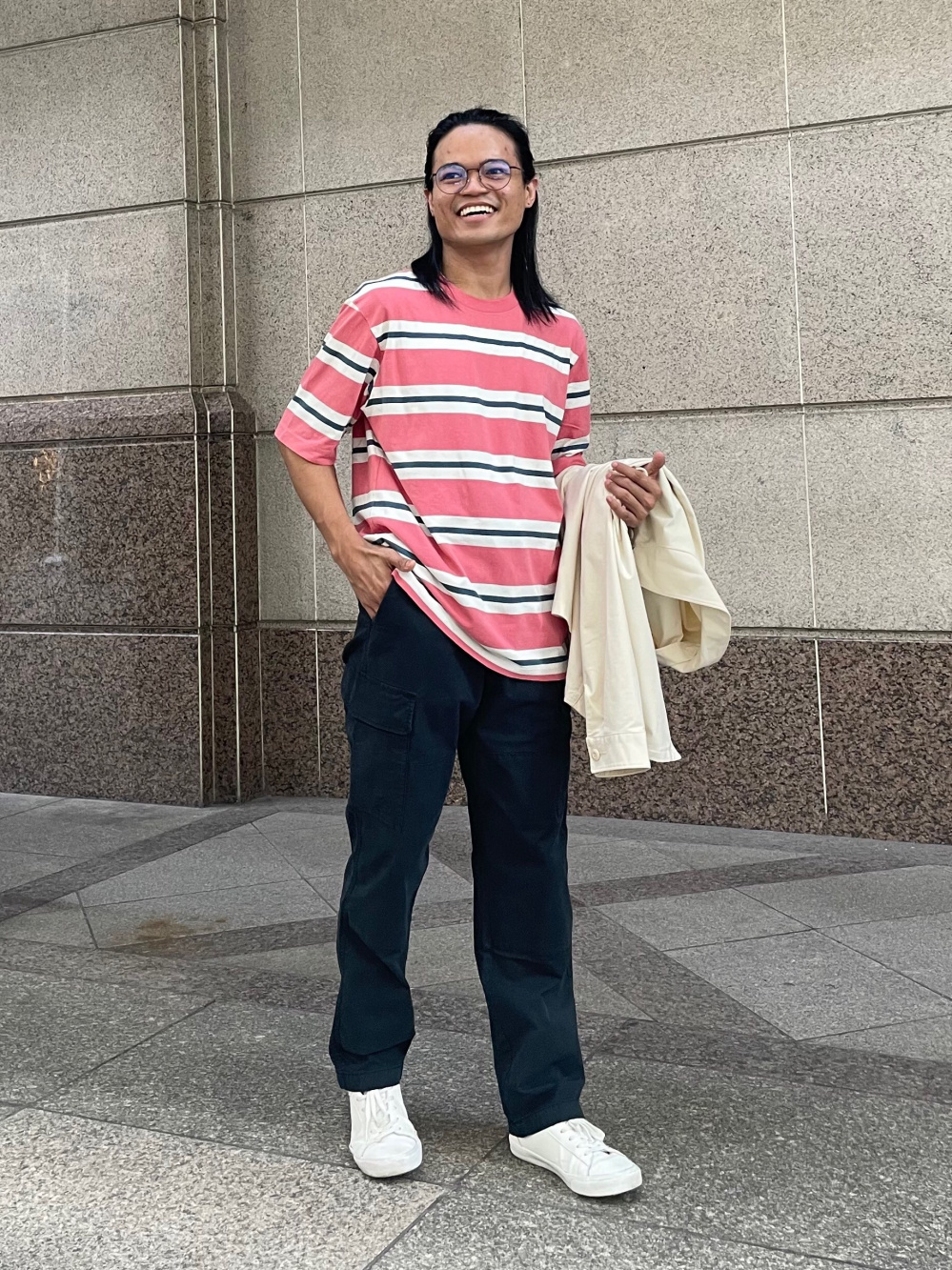 Check styling ideas for「Over Shirt Jacket (Jersey)」| UNIQLO PH