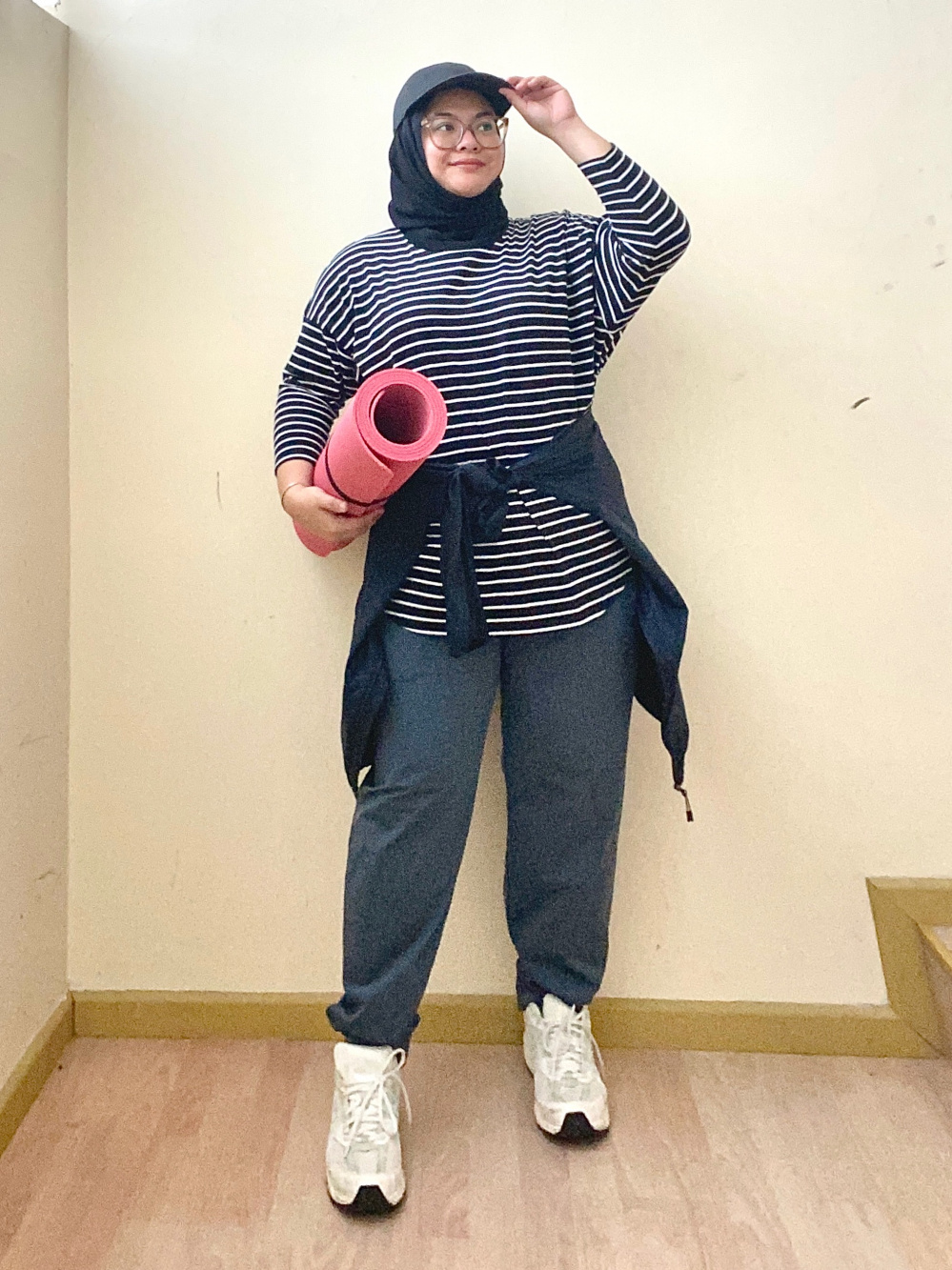 Check styling ideas for「Smooth Cotton 3/4 Sleeve Round Hem T-Shirt ...