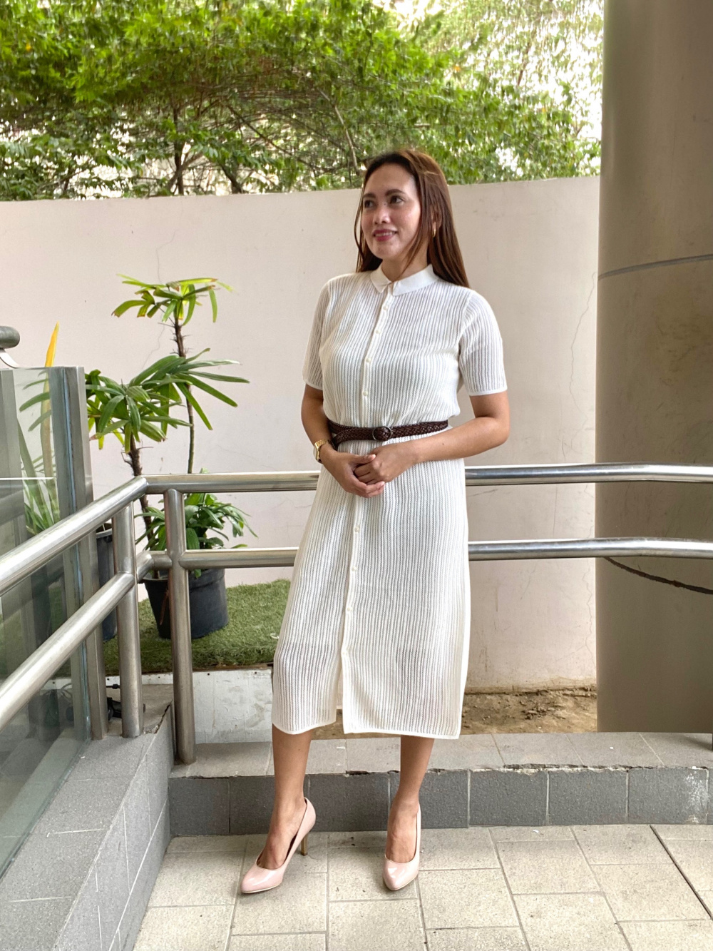 Check styling ideas for「Lace Knit Dress Short Sleeve、Low Cut Socks ...