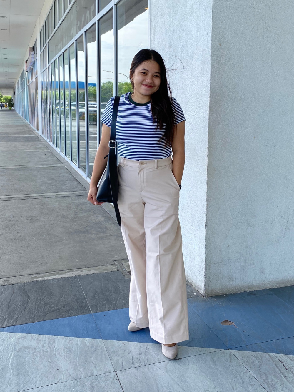 Check styling ideas for「Mini Striped Short Sleeve T-Shirt、Curved Baker ...