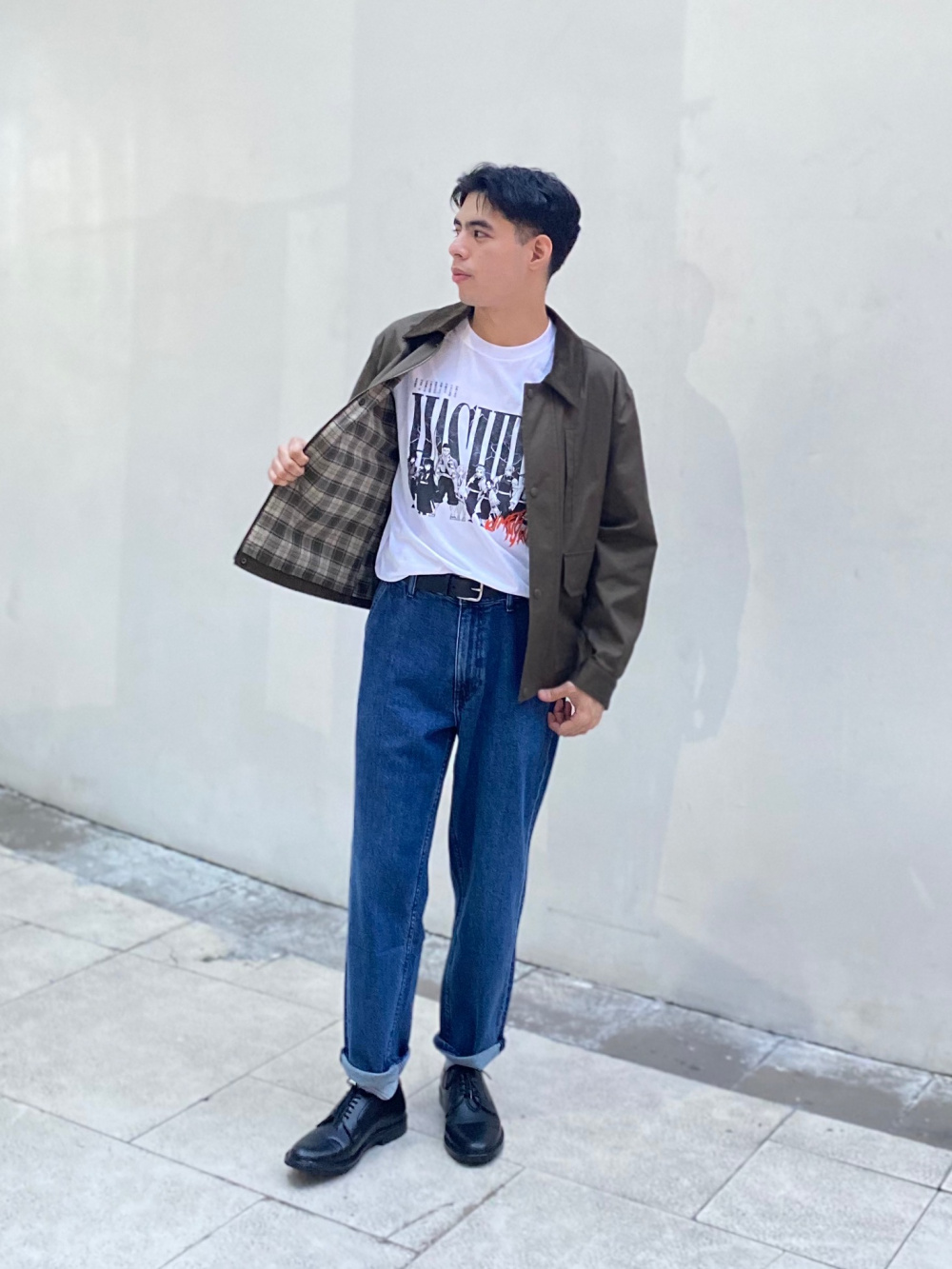 Check styling ideas for「Utility Short Blouson、Pleated Wide Pants ...