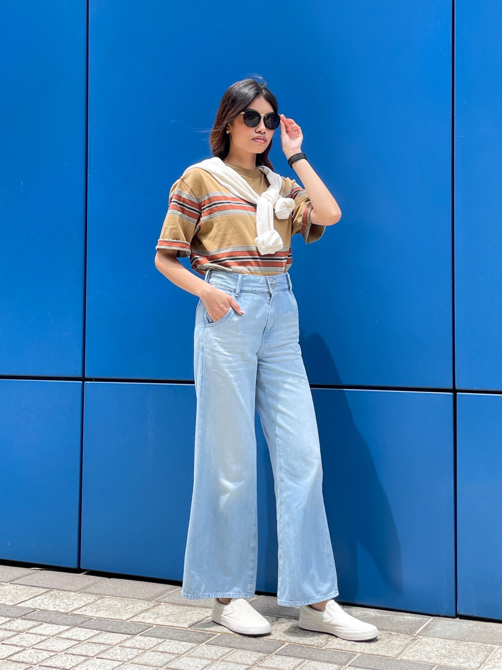Cek Ide Styling Untuk T Shirt Garis Lengan Pendek Uniqlo U UNIQLO ID