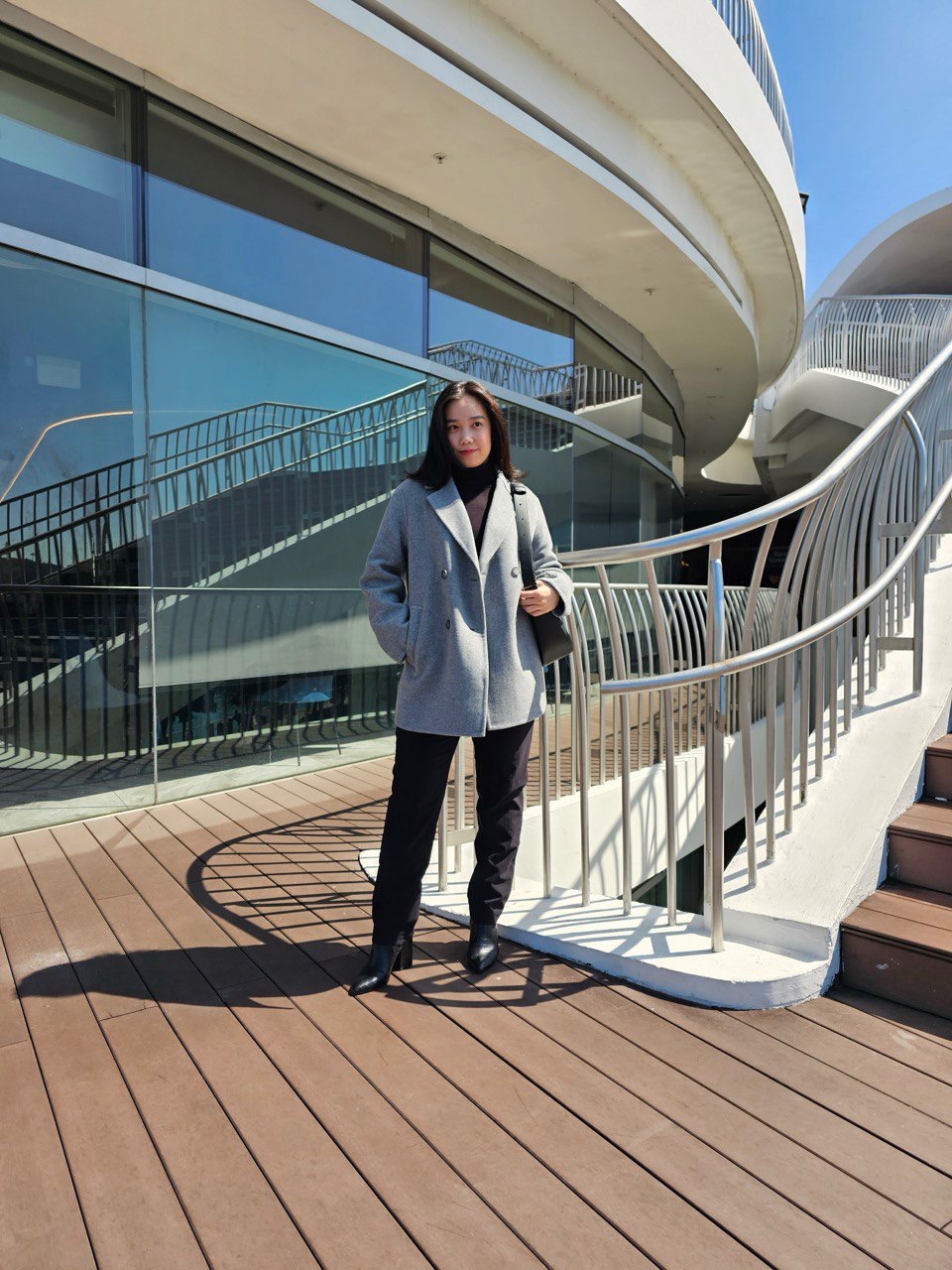 Check styling ideas for「JWA Cotton Gathered Long Sleeve Dress、HEATTECH ...