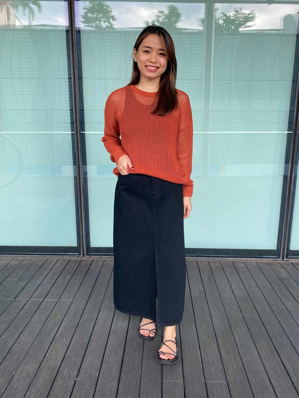 Check styling ideas for「Ribbed Bra Sleeveless Dress、Mesh Long Sleeve ...