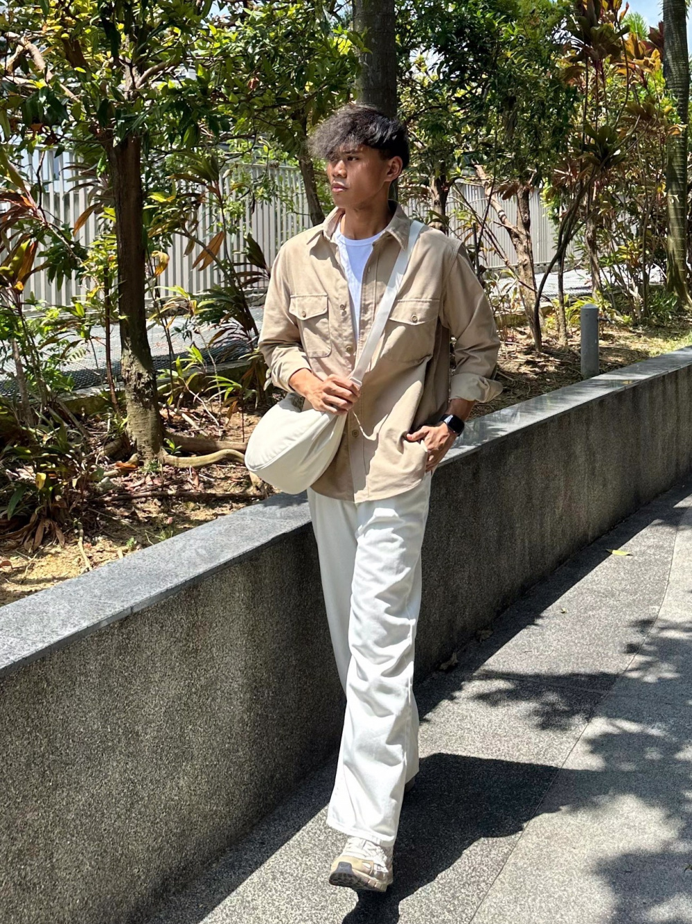 Check styling ideas for「Jersey Utility Long Sleeve Over Shirt、Smart ...