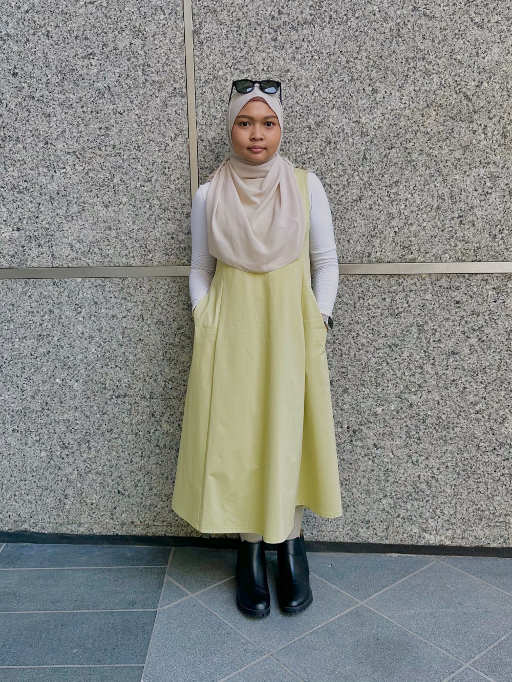 Check styling ideas for「Ultra Stretch AIRism Sleeveless Dress、Miracle ...