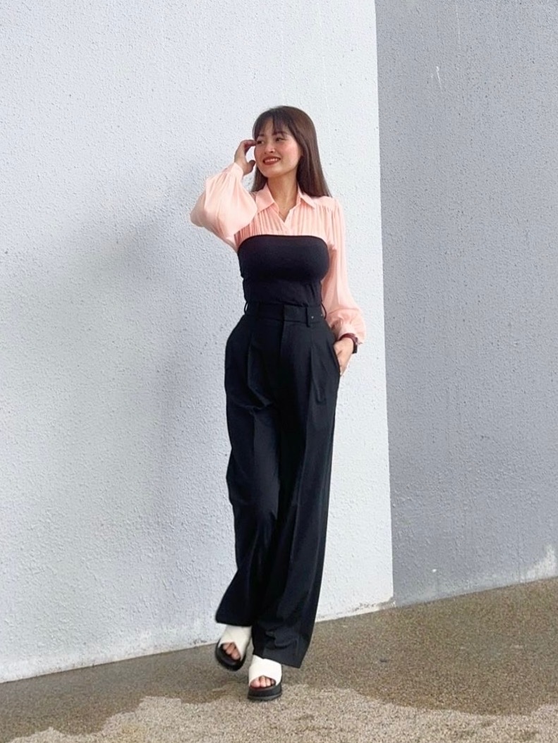 Check styling ideas for「Relaxed Tailored Jacket (Set Up)、Pleated Wide ...