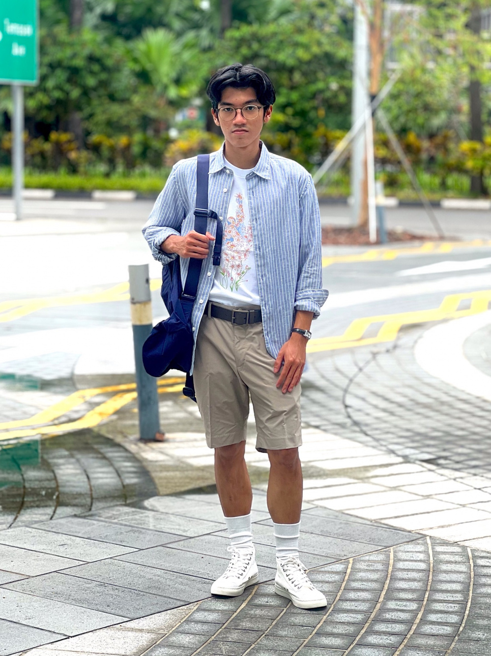 Check styling ideas for「Premium Linen Long Sleeve Shirt、AirSense Shorts ...