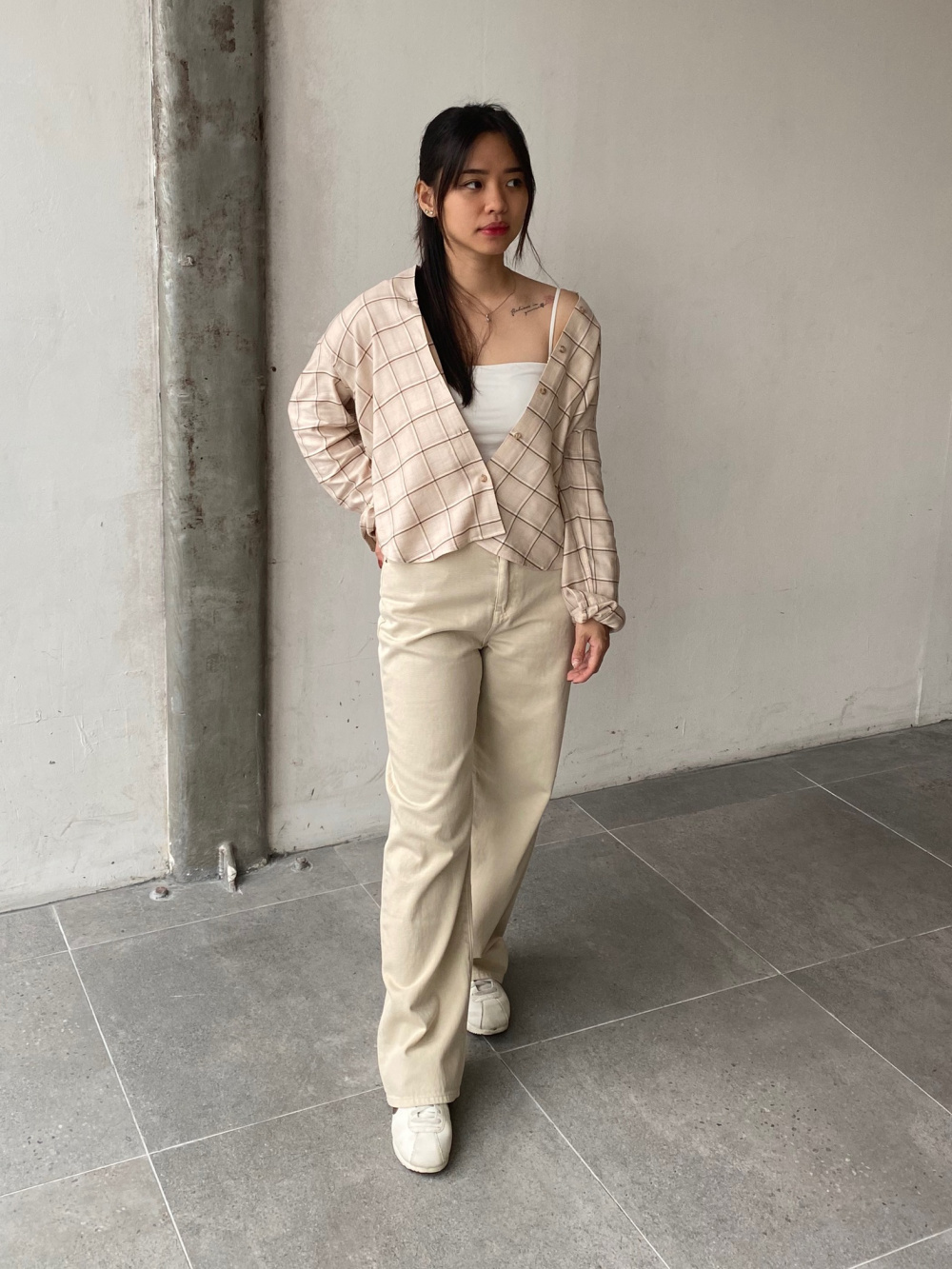 Check Styling Ideas For「airism Cotton Cropped Bra Tube Top」 Uniqlo Id