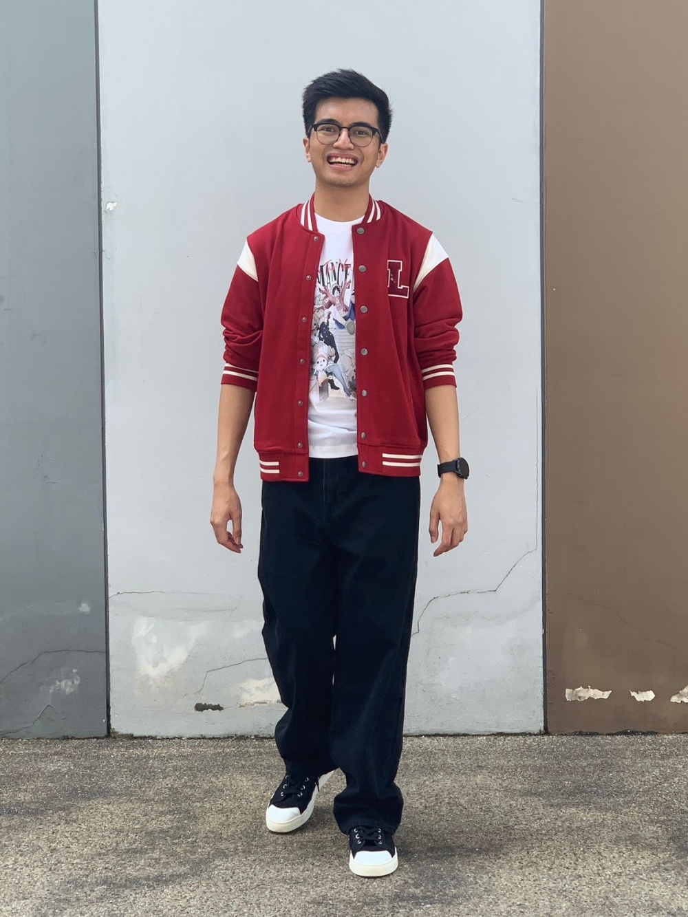 Check styling ideas for「KIDS Sweat Stadium Jacket、Wide Trouser Jeans ...