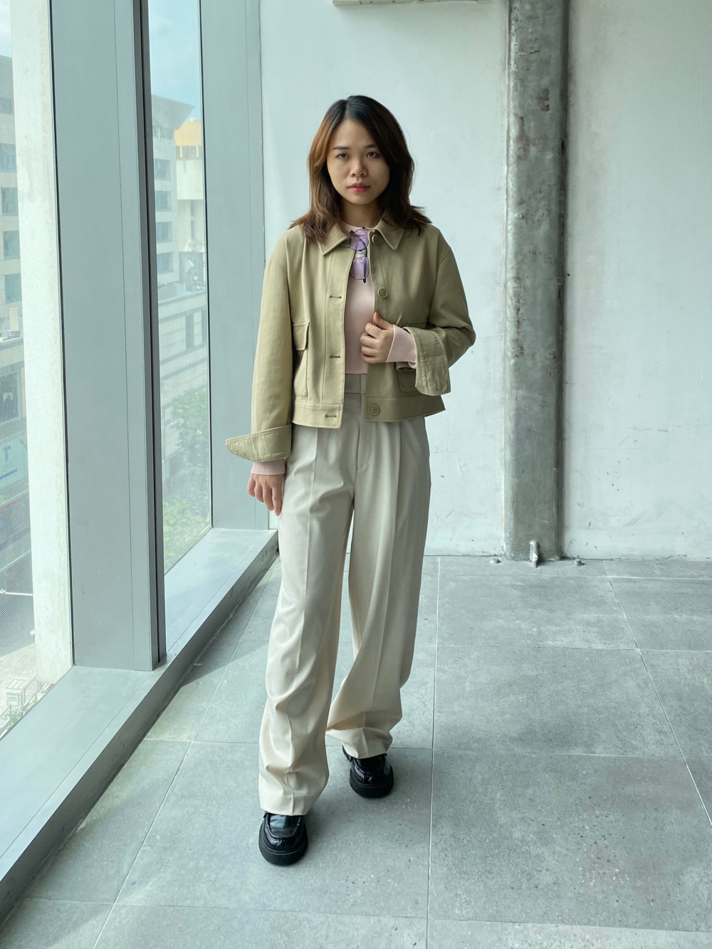 Check styling ideas for「Pleated Wide Pants (Regular Length 69 - 71 cm ...