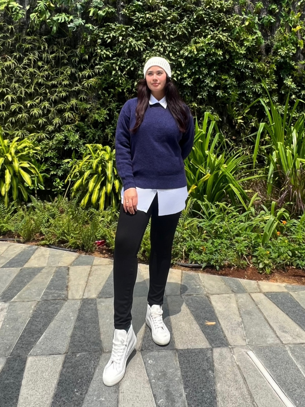 Check styling ideas for「Crown Panto Sunglasses (UV Protection)、Comfeel ...