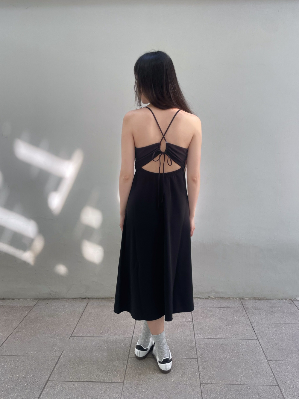 Check styling ideas for「Crepe Jersey Bra Camisole Dress」| UNIQLO SG